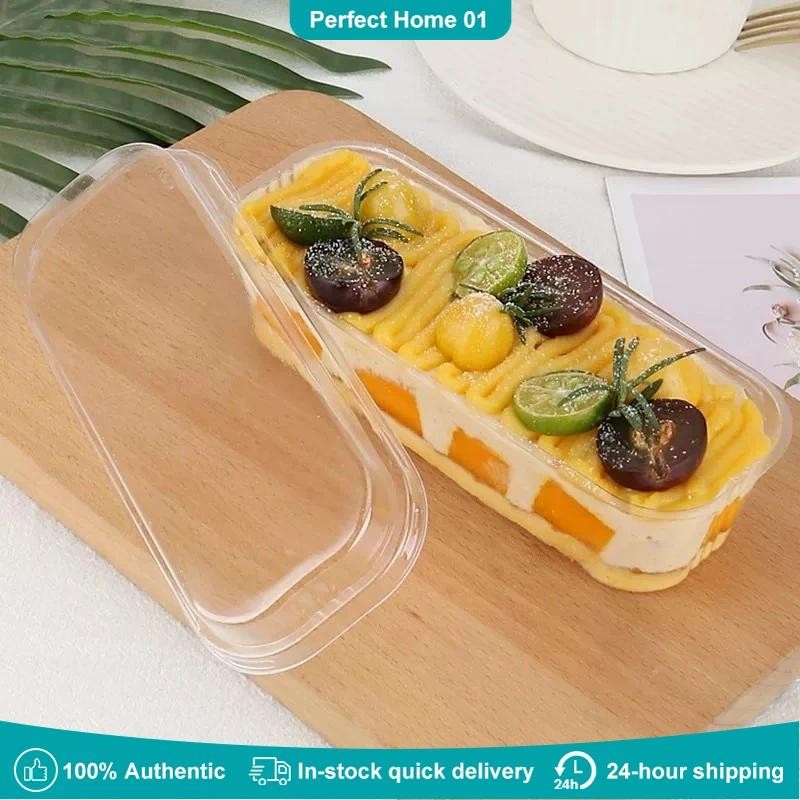50pcs Mini Loaf Deli Container Clear Rectangle Container For Desserts ...