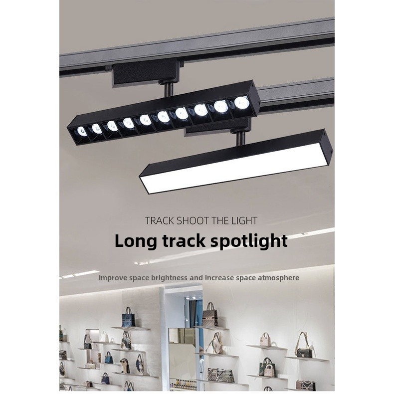 [220V] Track Light Astigmatism led Spotlight Long Strip Fill Light Live ...
