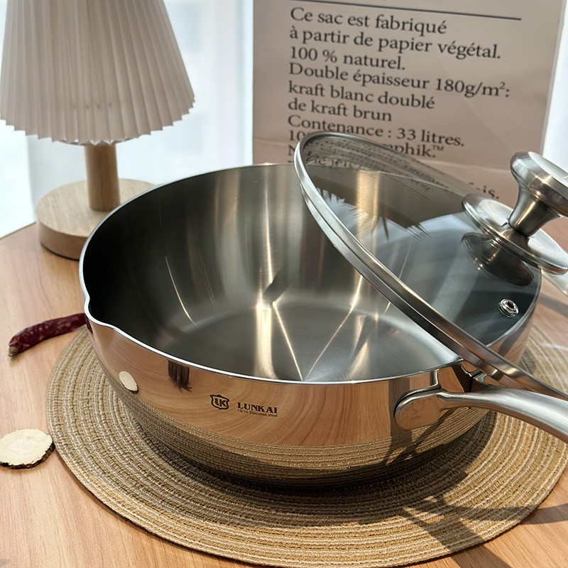 Lunkai Stainless Steel Petty Asset Milk Pot Three-Layer Steel ...