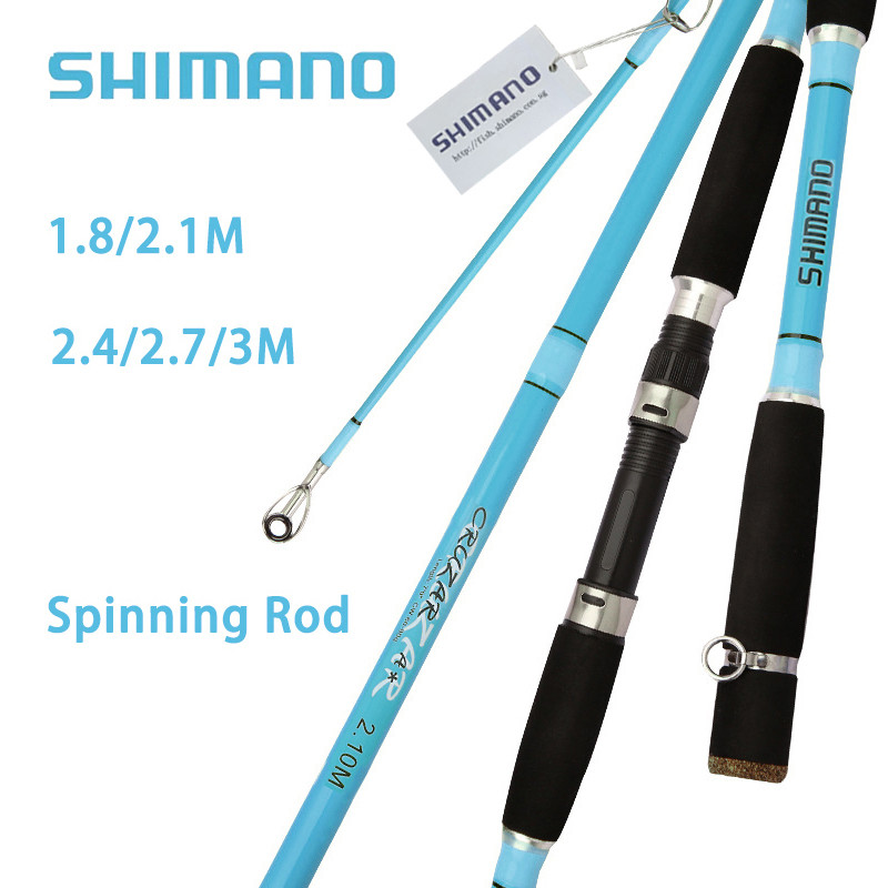 SHIMANO Inserted Fishing Rod Yellow/Blue Spinning Rod 1.8-3M Imported ...