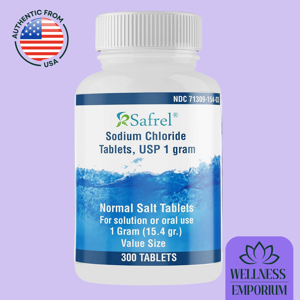 Safrel Sodium Chloride Normal Salt Tablets USP 1 gram for Solution or ...