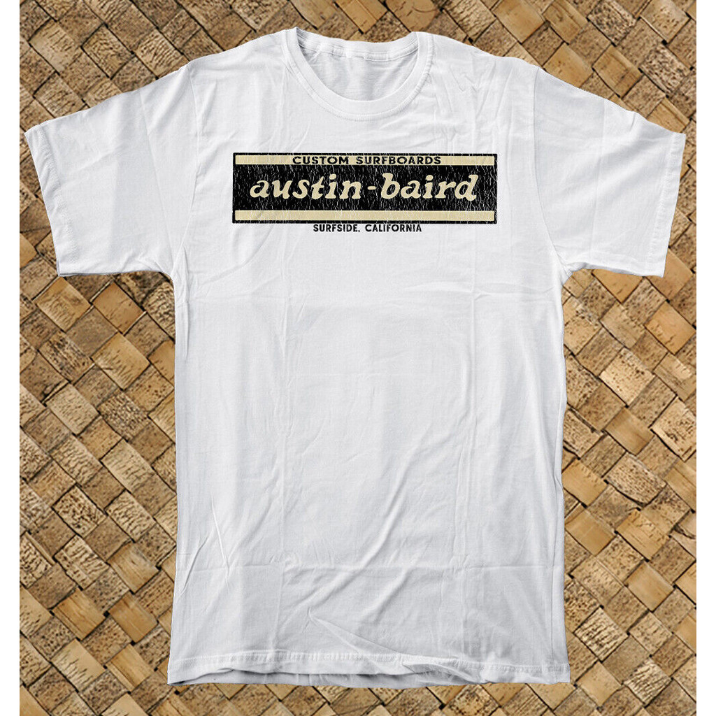 Retro Surf Shop T Shirt 100% Cotton Vintage Art Custom Board Austin ...