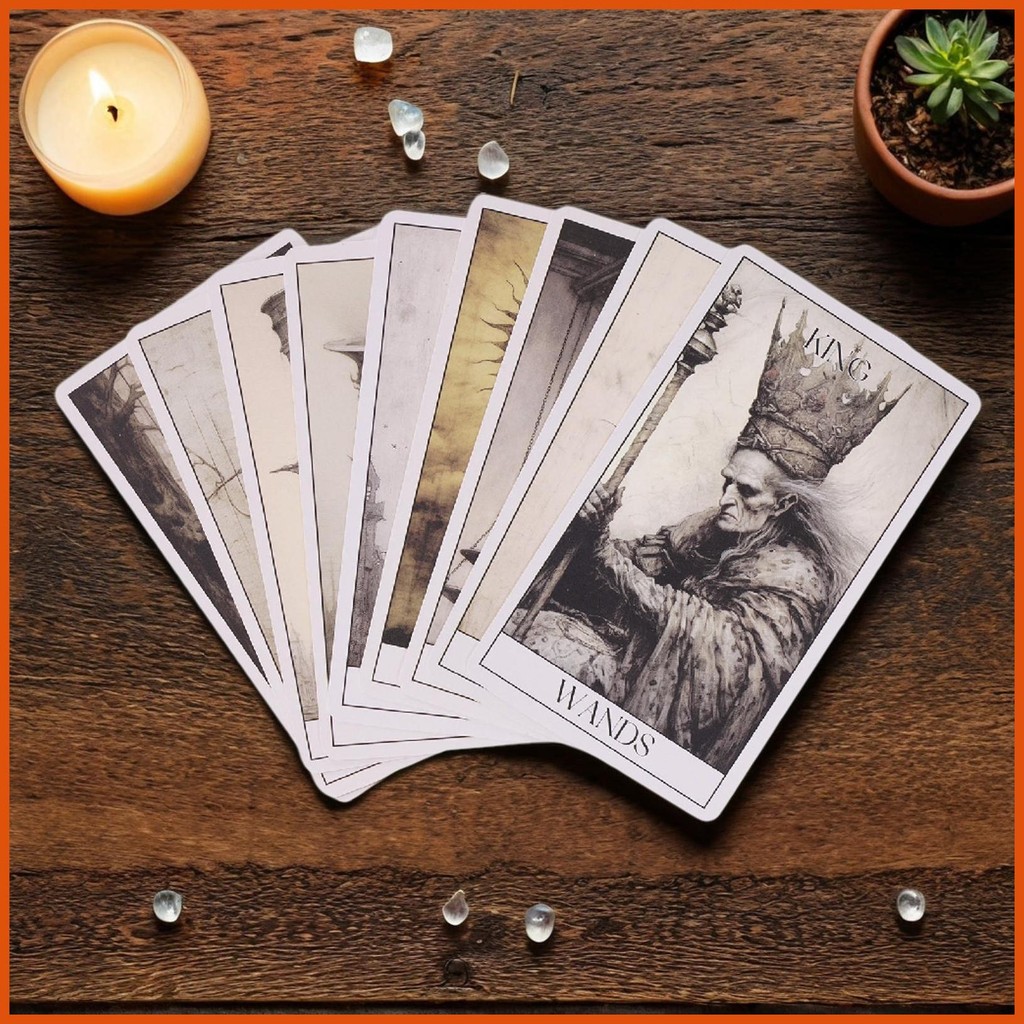 Tarot Oracle Cards Horror Portable Psychological Oracle Deck Board Game ...