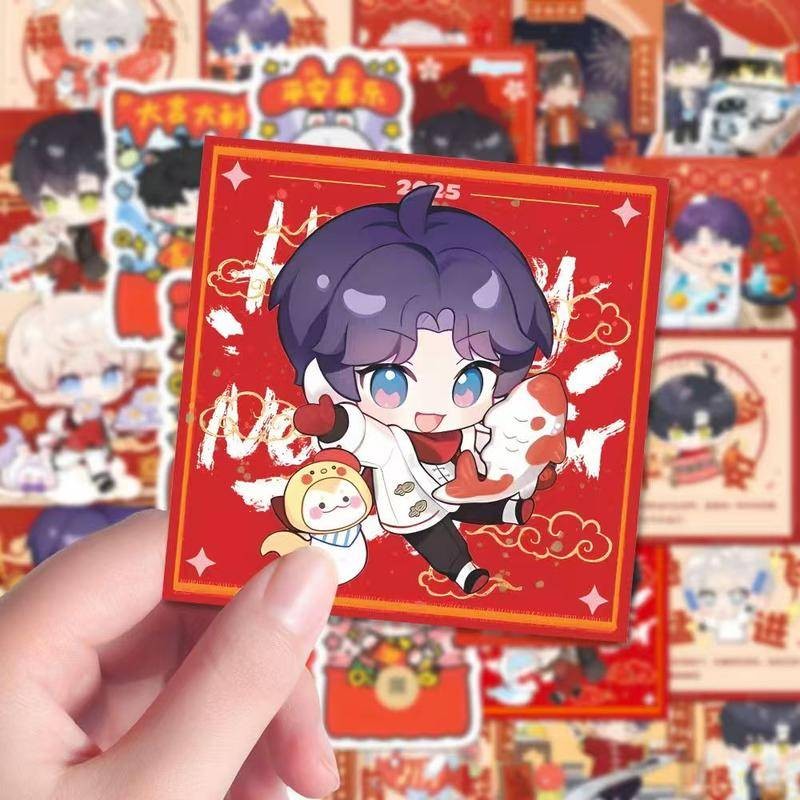 58Pcs/Set Game Cartoon Love and Deepspace Graffiti Stickers Happy New ...
