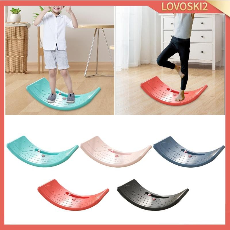 [Lovoski2] Balance Board Balancing Kids Toys Compact Curved Rocker ...