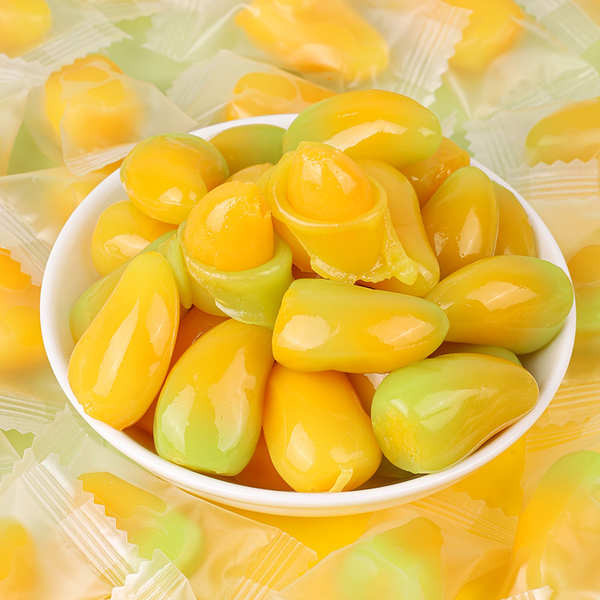 new year snacks soft QQ candy Whatever you want to peel mango-flavored ...