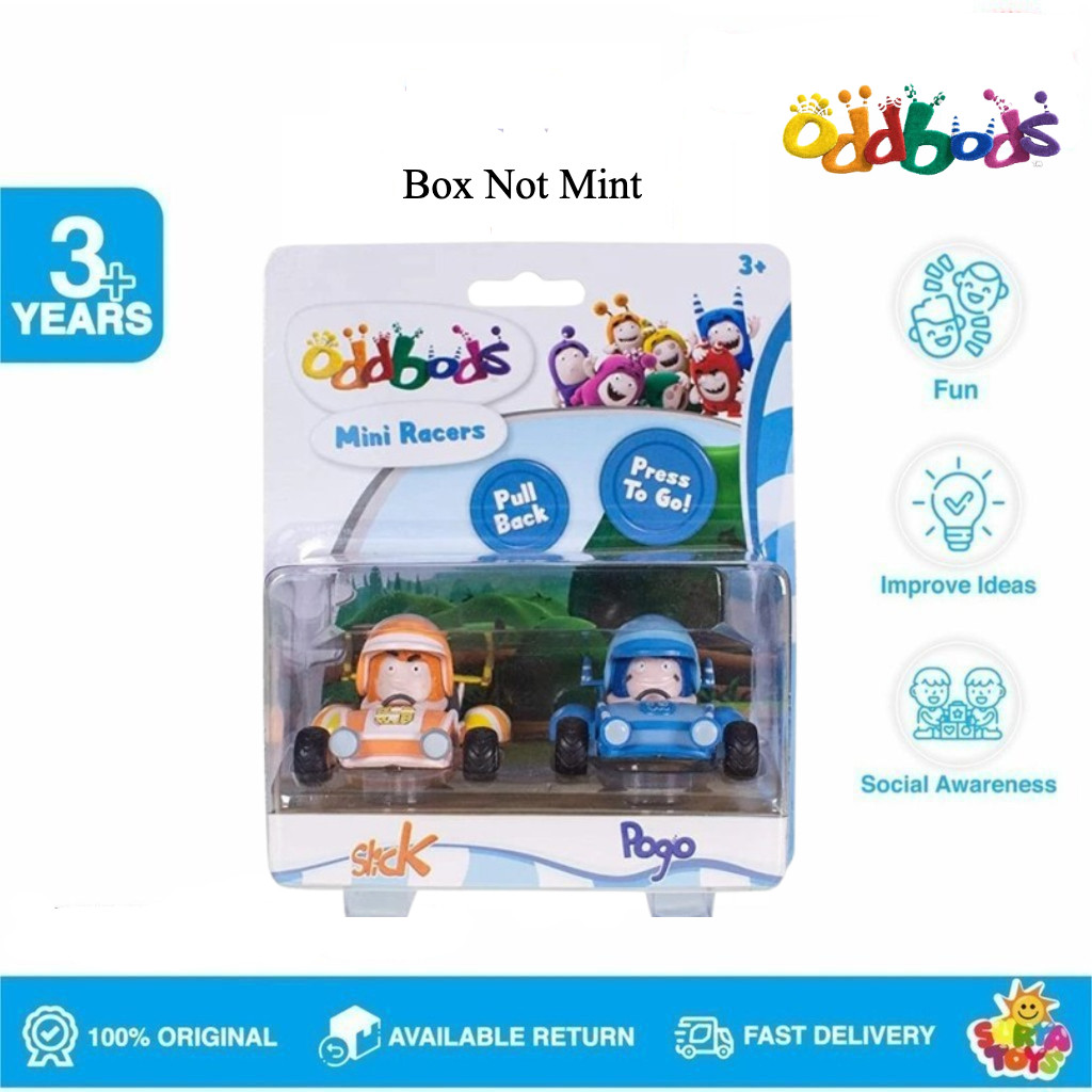 Oddbods Mini Racers Slick & Pogo | Shopee Philippines