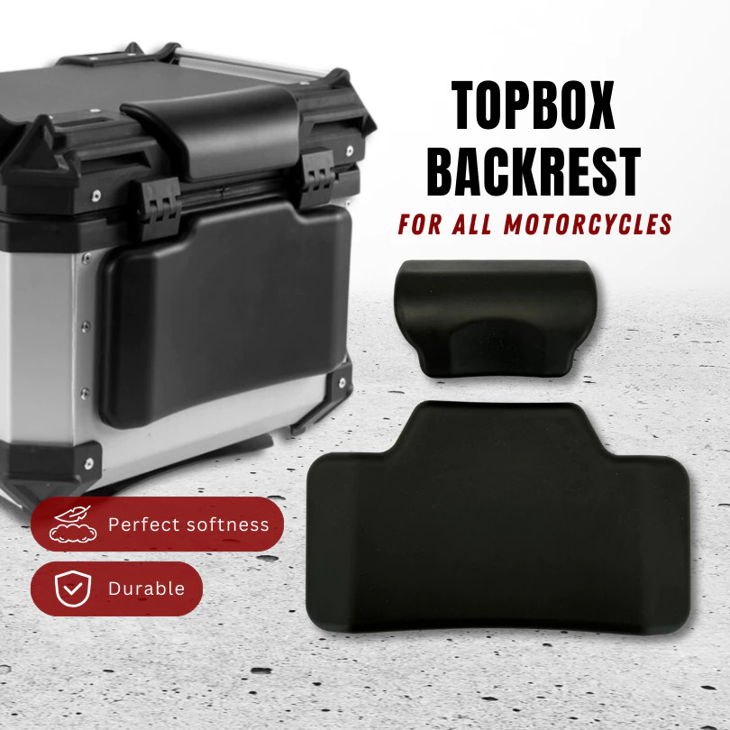 Motorcycle Top Box Backrest Pad Heavy Duty Cushion 45L/55L/65L Top Box ...