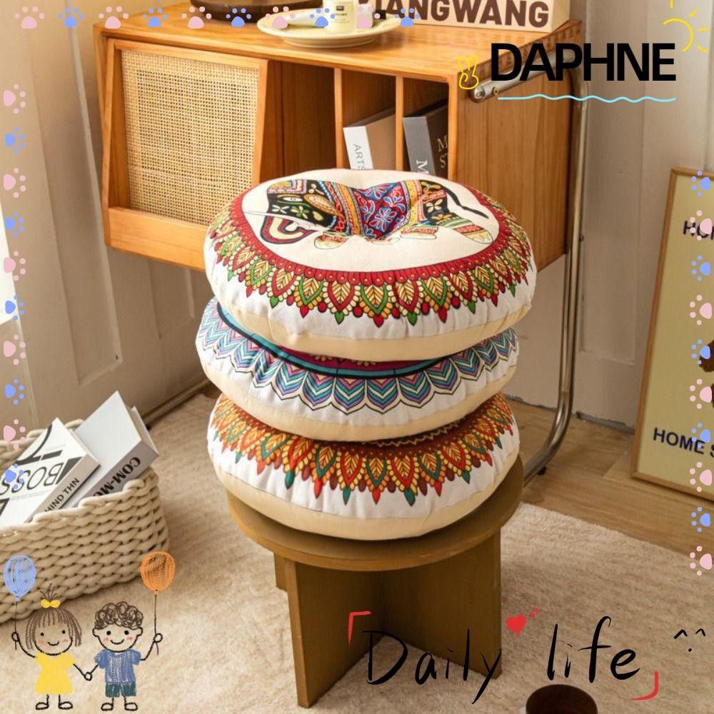 DAPHNE Round Futon Cushions, Home Cushions Bohemian Style Tatami ...