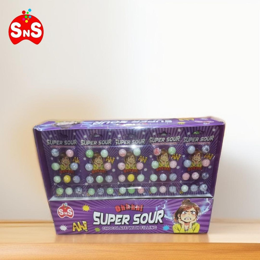 SnS Super Sour Chocolate with Filling(10gx30Pcs) | Shopee Philippines