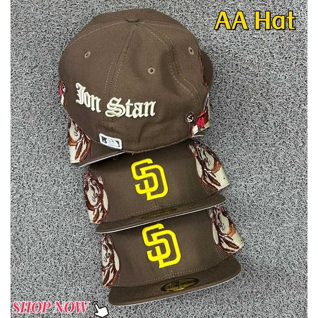 New E.r.a Jon Stan X San Diego Padres Fitted Hat Bisbal Embroidery Logo ...