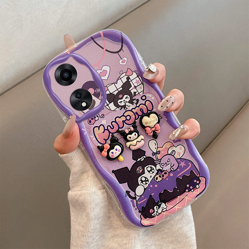 Soft Case For OPPO A60 4G Case Silicone TPU Cartoon 3D Pattern Full ...