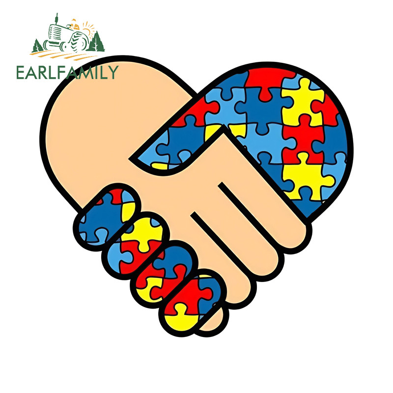 EARLFAMILY Autism Cartoon Car Sticker Personality Motorcycle Bumper PVC ...