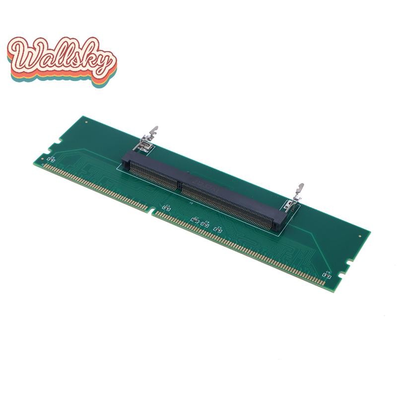 Wallsky> DDR3 DDR4 DDR5 Laptop SO-DIMM to Desktop Adapter Card Converter Memory RAM Connector ...