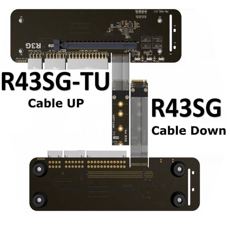 R3G External Graphics Card Stand Bracket for M.2 NVME to X16 PCIe 3.0/4 ...
