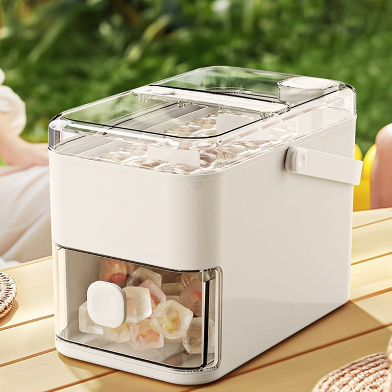 # JTPH # 28/56-Cube Ice Maker With Easy Press Cap - Double Layer, Press ...
