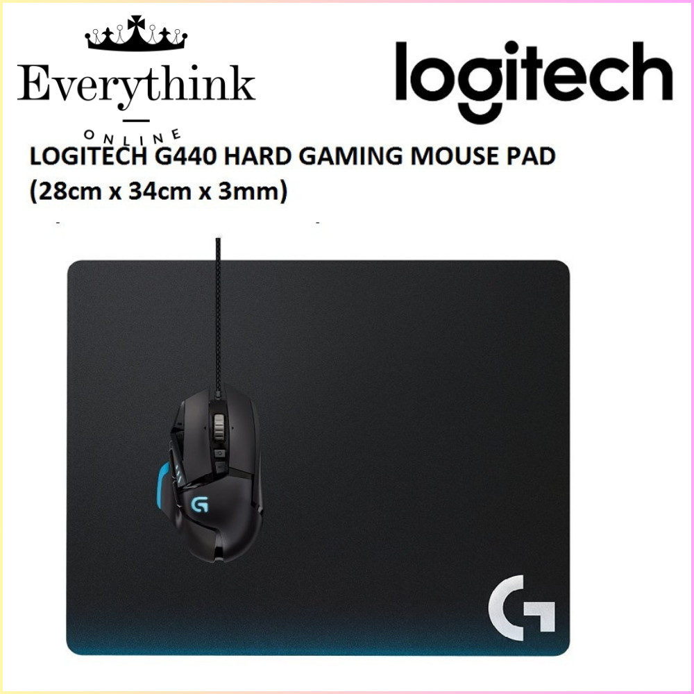 LOGITECH G440 HARD SURFACE GAMING MOUSE PAD 28CMx34CMX3MM LOW FRICTION ...