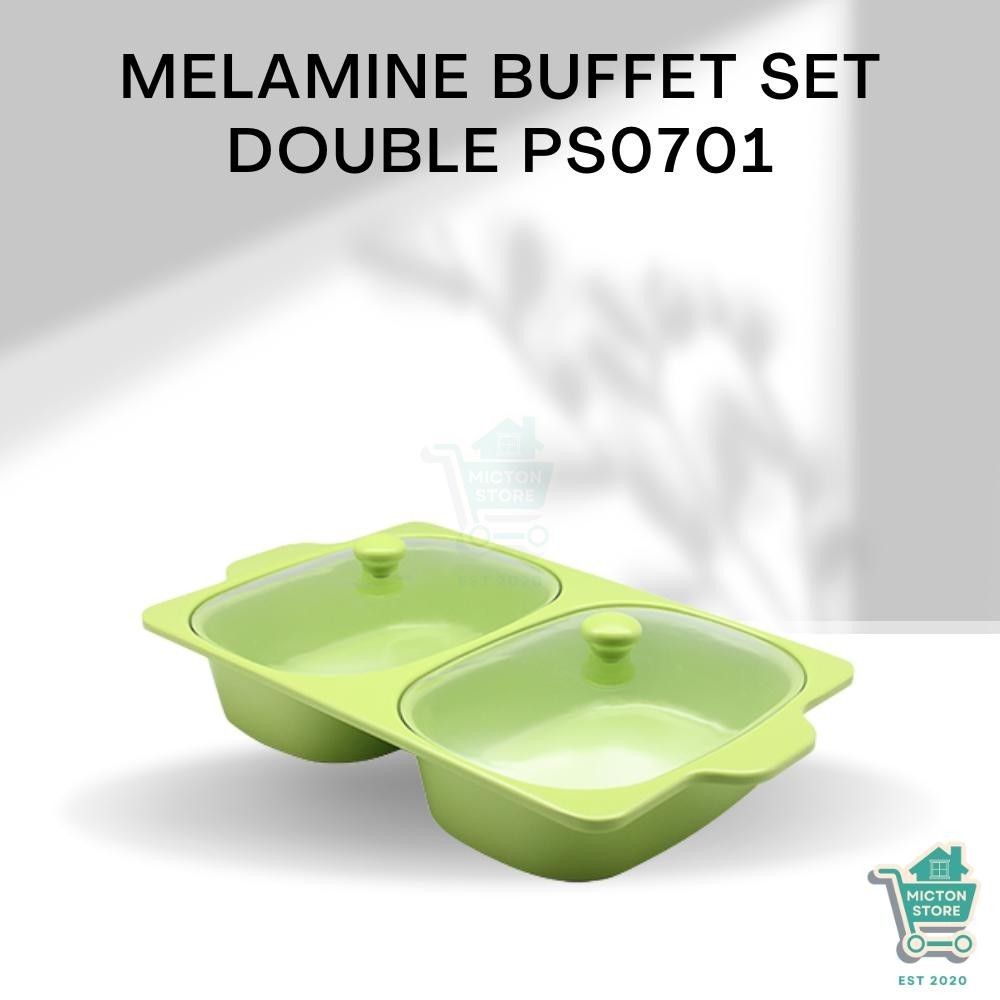 PERALATAN TOPTON Premium Melamine Buffet Set Double 18 Inch PS0601 ...
