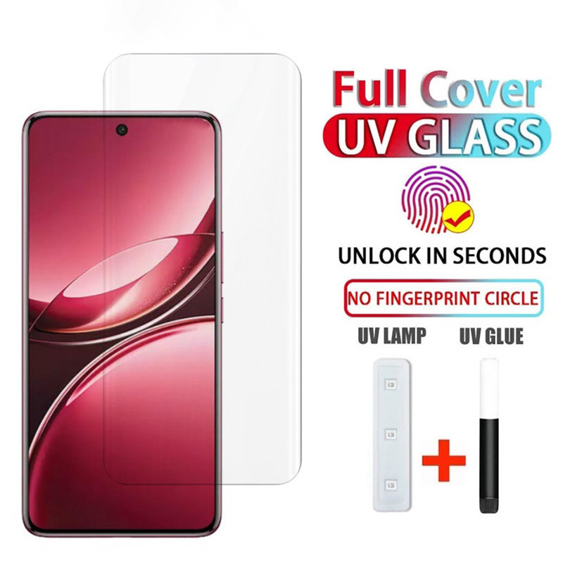 UV Liquid Glue Full Tempered Glass Screen Protector For VIVO V50 V50E V40 V40E V30 V30E V29 Lite ...