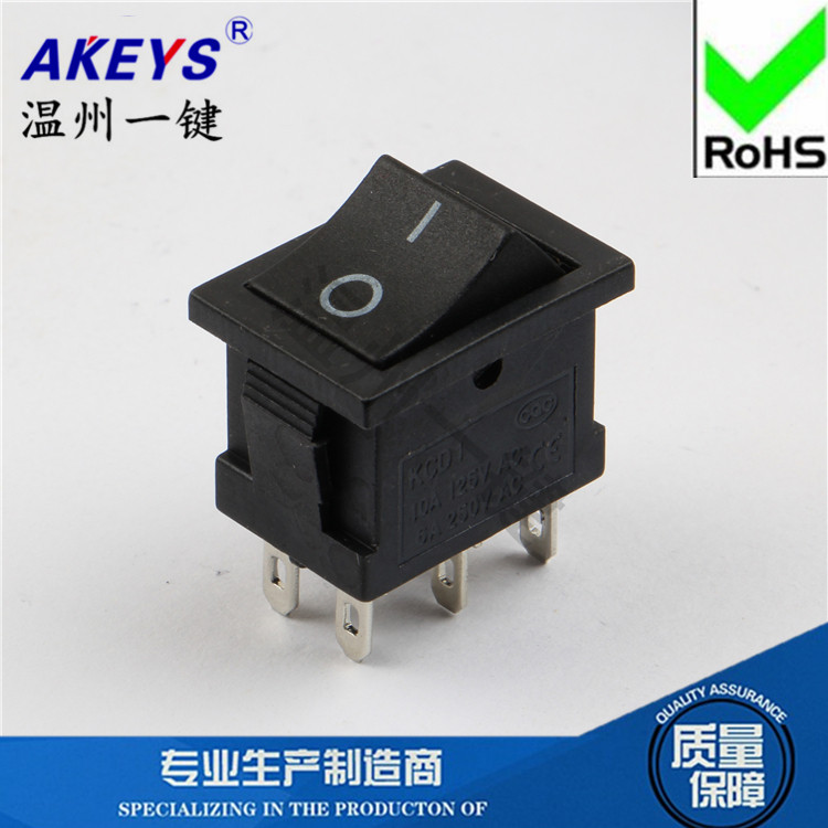 5pcs Speaker Specific Rocker Switch 2-position 6-pin 15 * 21 Black KCD1 ...