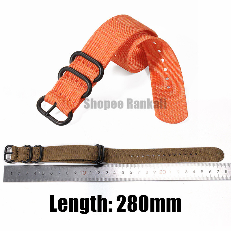 Military Nylon Watch Band 18mm 20mm 22mm 24mm Universal NATO One Piece ...