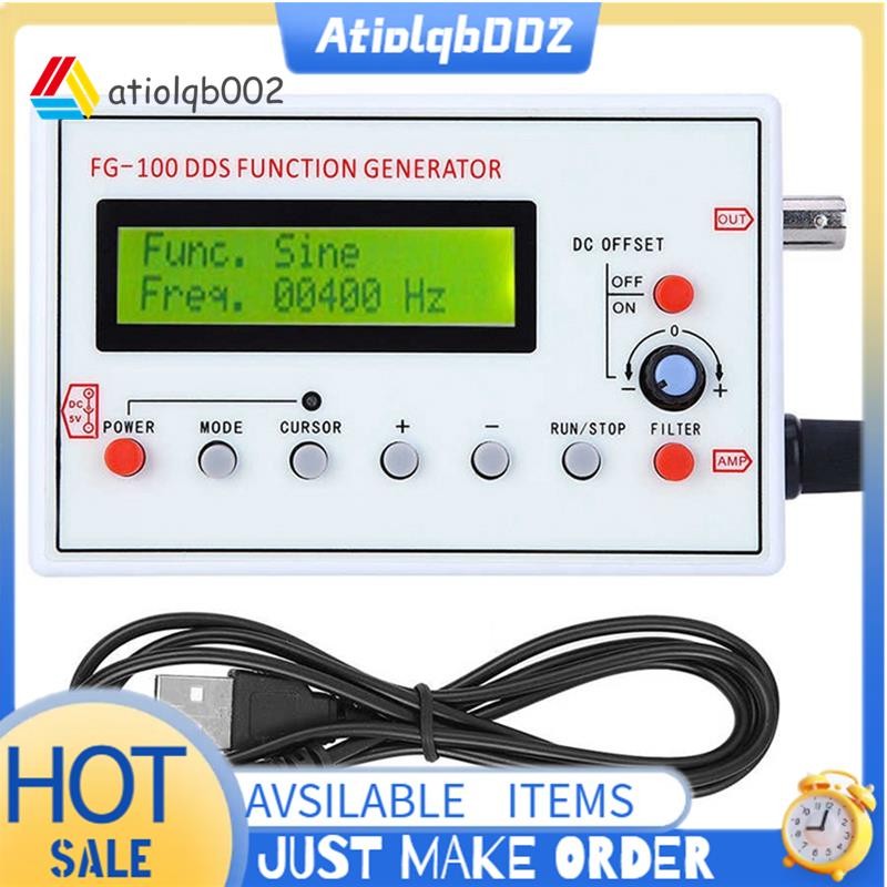 FG-100 DDS Function Signal Generator Frequency Counter 1Hz - 500KHz ...