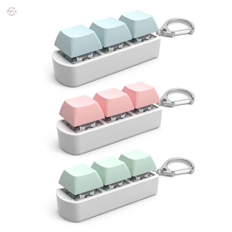 Sun Creative Keyboard Keycaps Fidget Toy Party Stress Relief Keychain ...