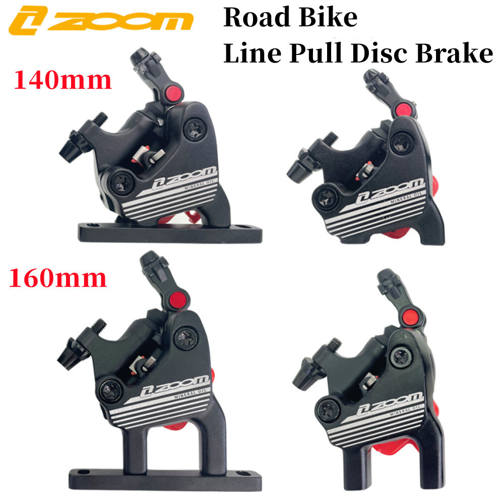 ZOOM Bicycle Hydraulic Brake Caliper Road Bike Disc Brake 140/160mm ...