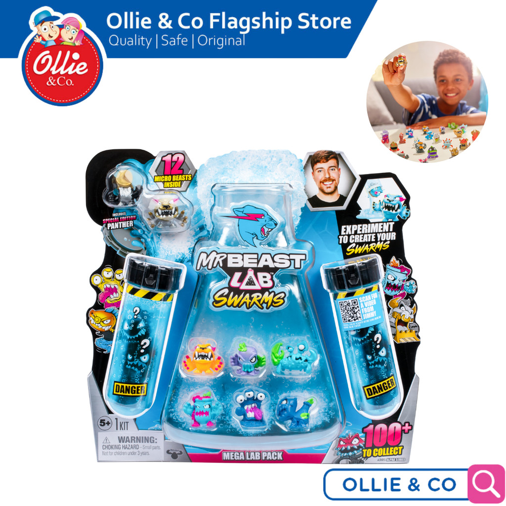 Mr. Beast Lab Swarms Test Tube 12 Pack Experiment Kit Micro Beasts ...