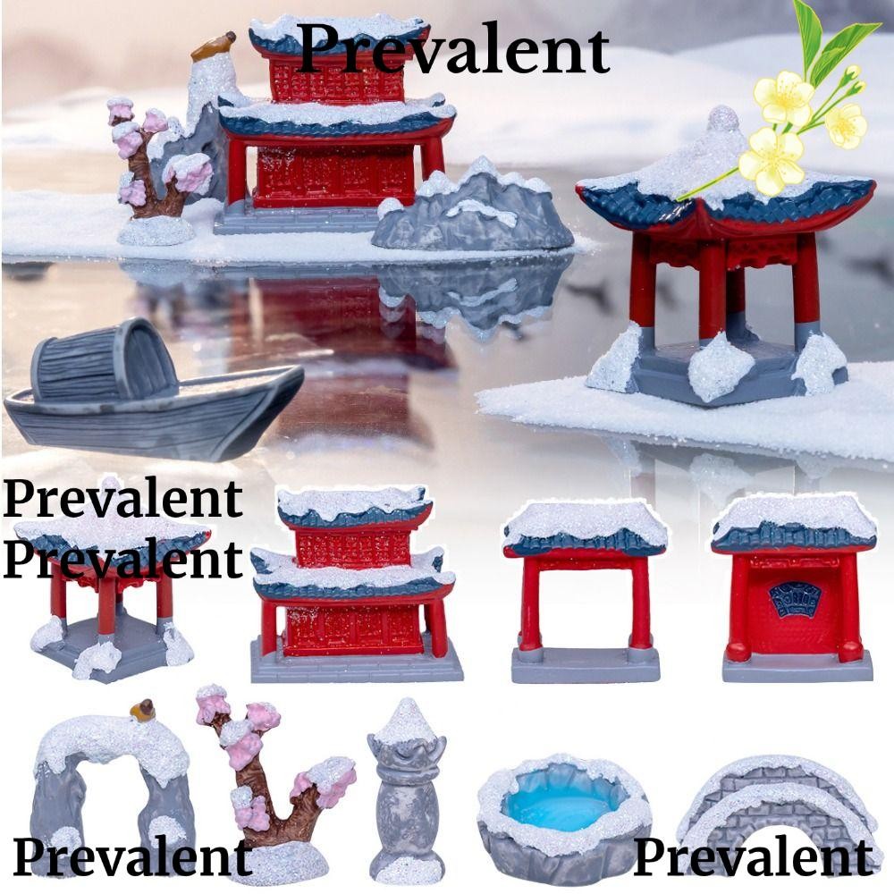PREVA Chinese-style Building Figurines, Multicolor Ecological Bottle ...