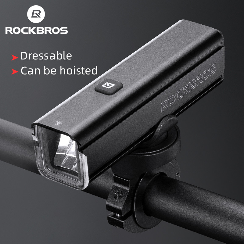 ROCKBROS Bicycle Front Light 1000 Lumens 4500mAH Lamp Highlight Aluminum Type-C Bike Flashlight ...