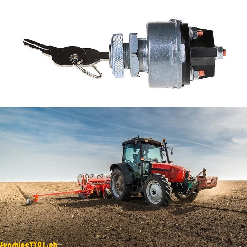 SUN For Truck Bus Ignition Key Switch Lock Flush Mount 2-Key 3 Position ...