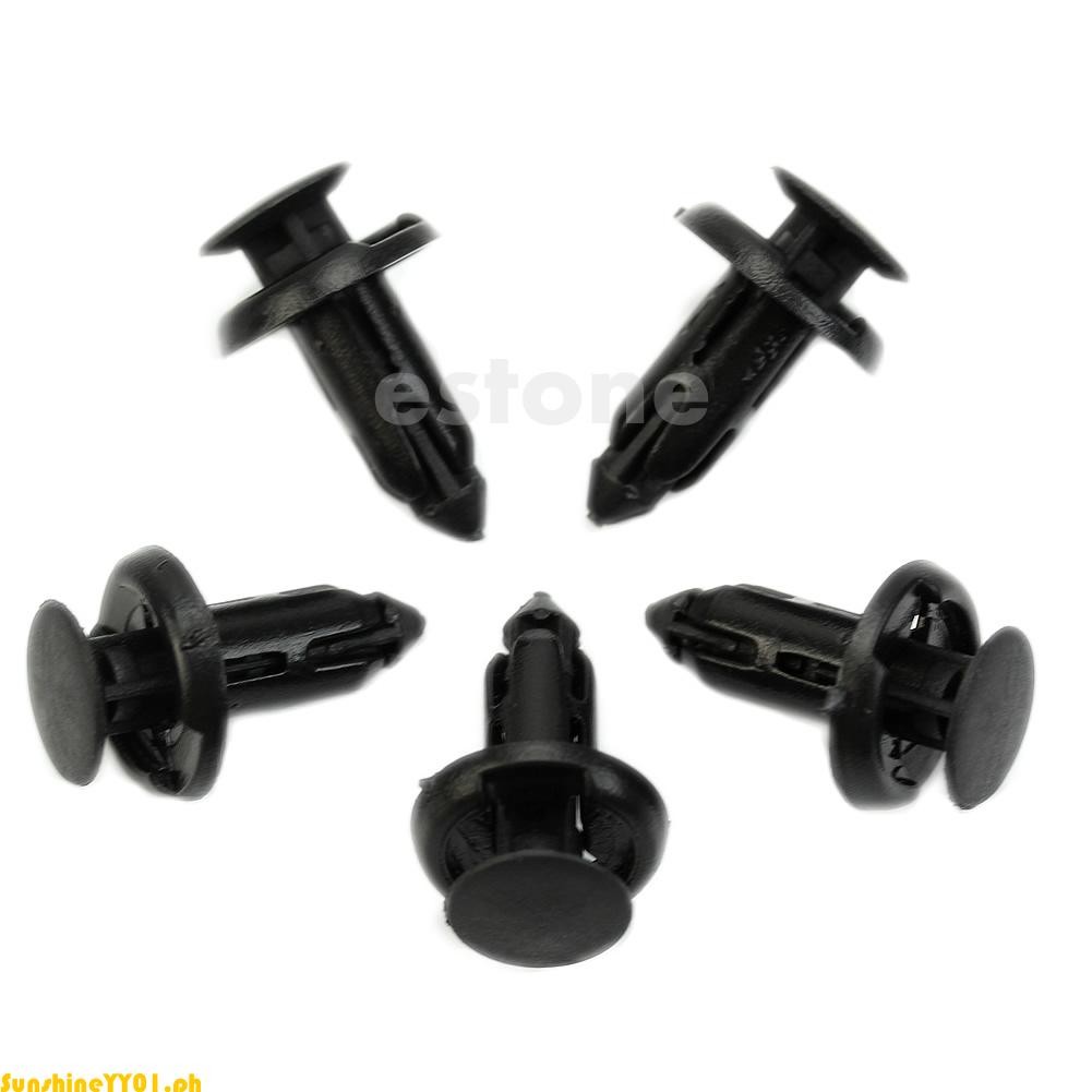 SUN 10 Pcs 8mm Hole Black Plastic Rivet Car Door Push Clip for | Shopee ...