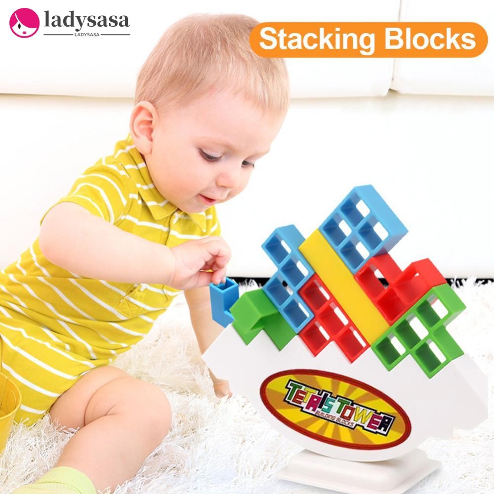 Ladysasa Tetra Tower Game Stacking Blocks Stack Building Blocks Balance ...