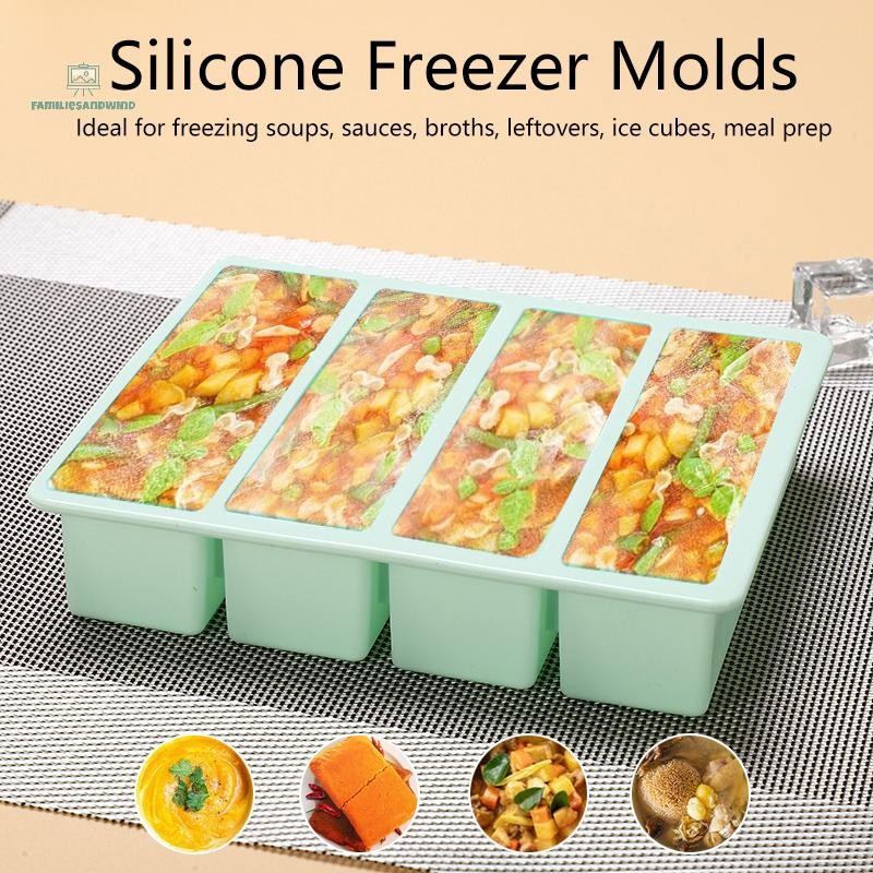 Familiesandwind> Giant Storage For Food Meal Sauce With Lid Silicone ...