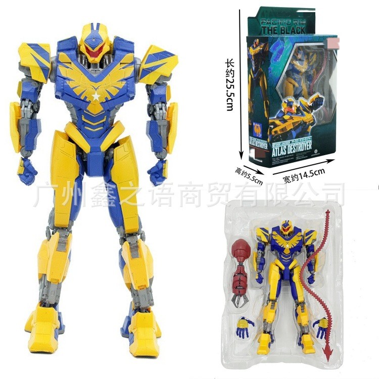 New Pacific Rim Black Forbidden Zone Atlas Destroyer Mecha Model Hand ...