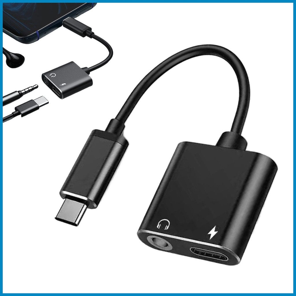 USB C to 3.5mm Dongle Adapter Type C to Jack Dongle Adapter With PD ...