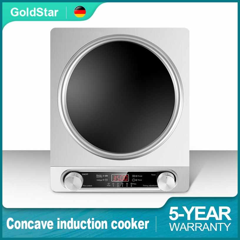 Gold:Ep~Star]hL;Stainless[r,Steel f+e+G+i+F+Concave Induction Cooker ...