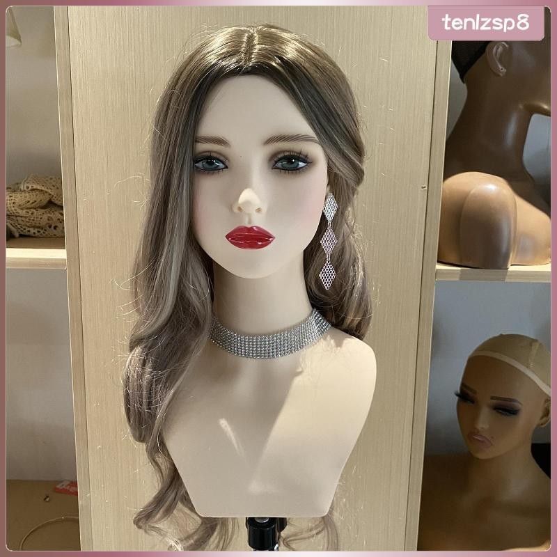 [Tenlzsp8] Female Mannequin Head with Shoulder Multipurpose Lightweight ...