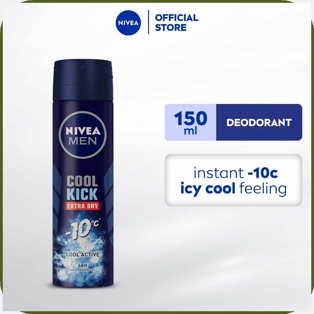 NIVEA~N*Men{eP%Deodorant?rO*Cool~VD*Kick~jJ*Spray,~Rt*150ml | Shopee ...