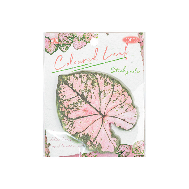 Realistic Leaf Decorative Sticky Notes Memo Pads for DIY Journal ...