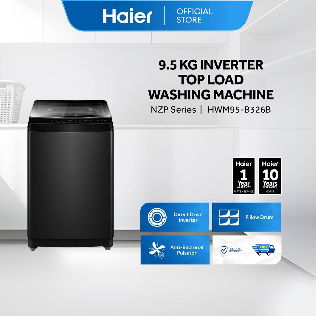 [NEW] Haier HWM95-B326B 9.5 Kg Near Zero Water Pressure Fully Automatic ...