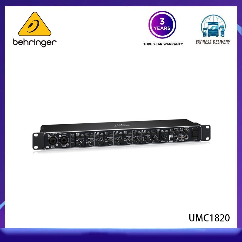 Behringer UMC1820 USB Audio Interface Audiophile 18x20 24-Bit/96 kHz ...