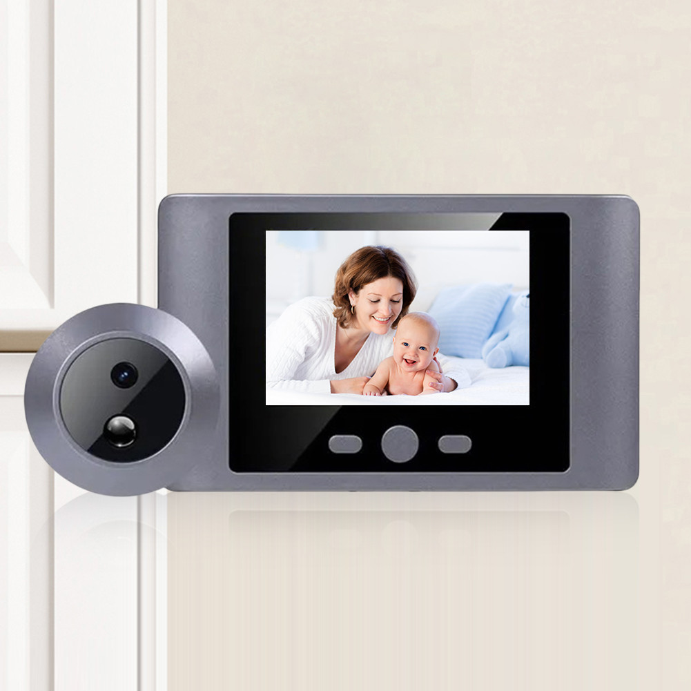Mini Peephole Smart Wireless Door Viewer Camera PIR Motion Detection ...