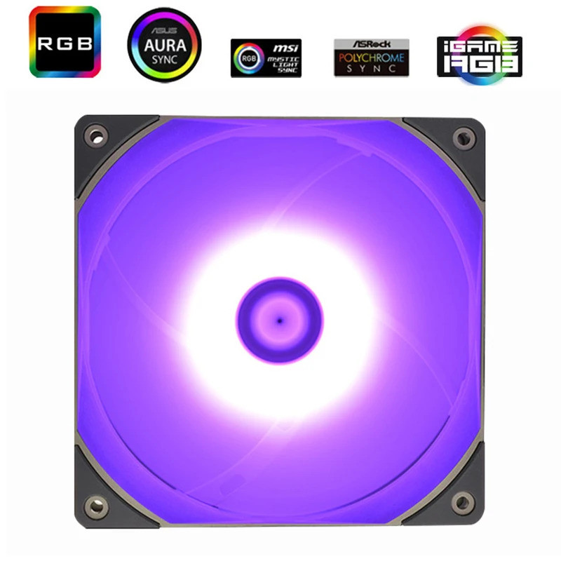 Thermalright TL-C12R-L 120mm Reverse wind direction fan 12V/4PIN RGB ...