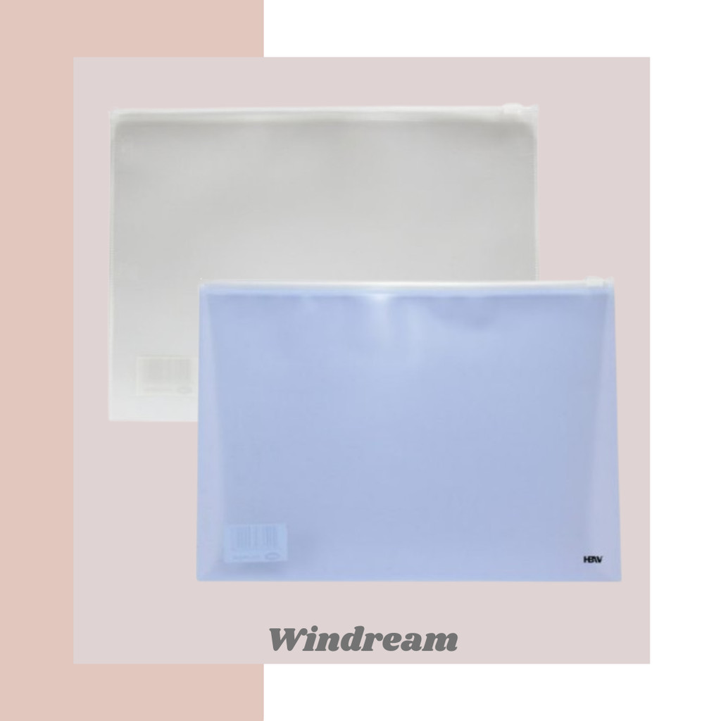 5 PCS HBW TRANSPARENT Plastic Envelope Long & a5 ZipLock Style | Shopee ...