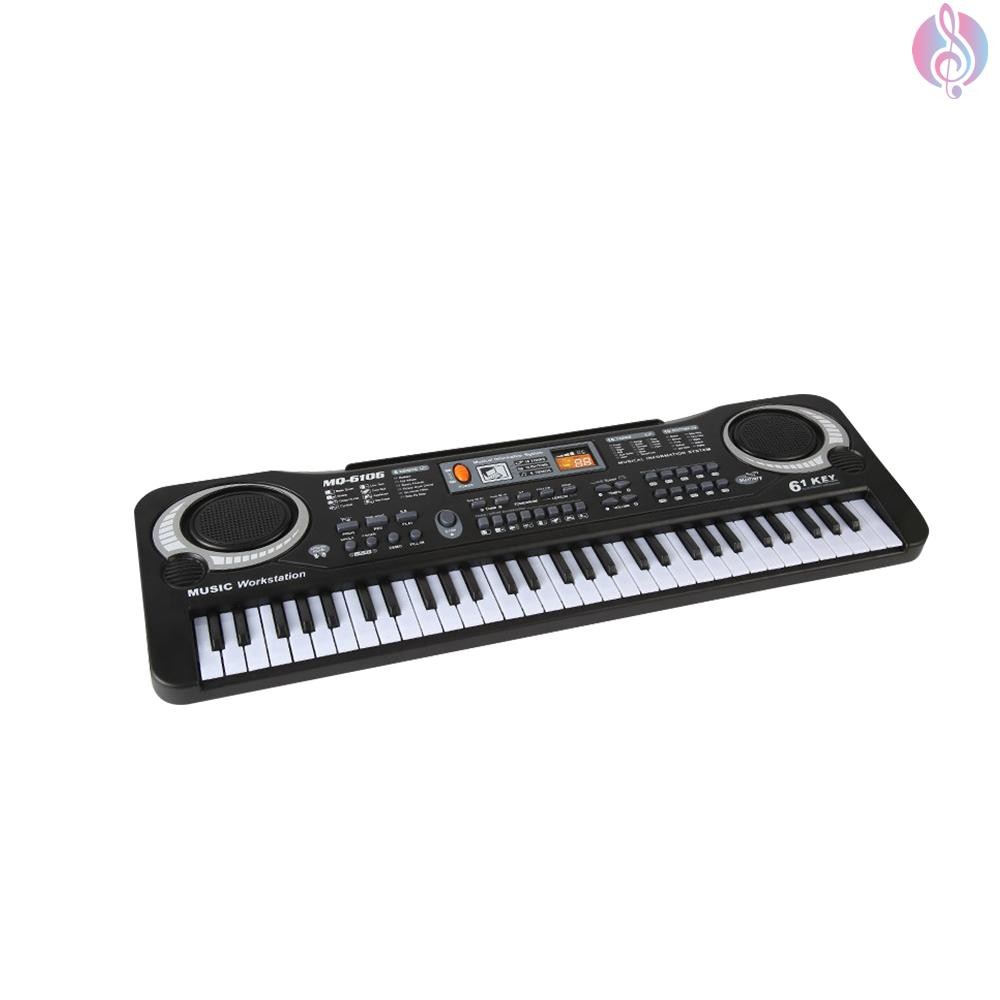 61 Keys Electronic Organ USB Digital Keyboard Piano Musical Instrument ...
