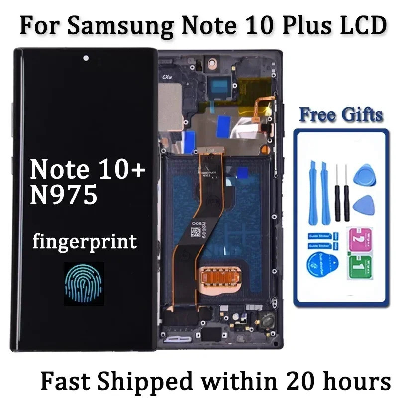 AMOLED Note 10 Plus Screen For Samsung Note10+ N975F Lcd Display Touch ...