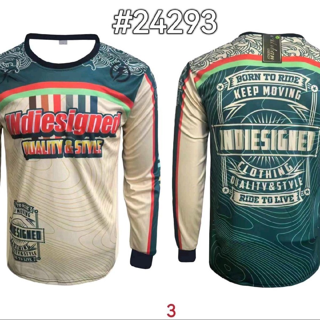 INDIESIGNED LONGSLEEVE MOTORCYCLE JERSEY IN FULL SUBLIMATION PRINT DRIFIT | Shopee Philippines