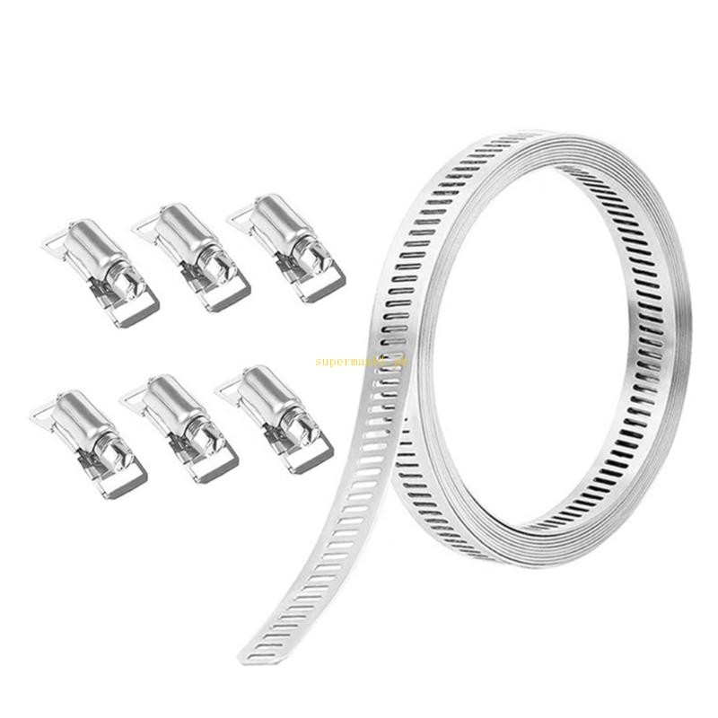 SUP Metal Steel Hose Clamp Strap Screw Band Fasteners Ducting Hose ...